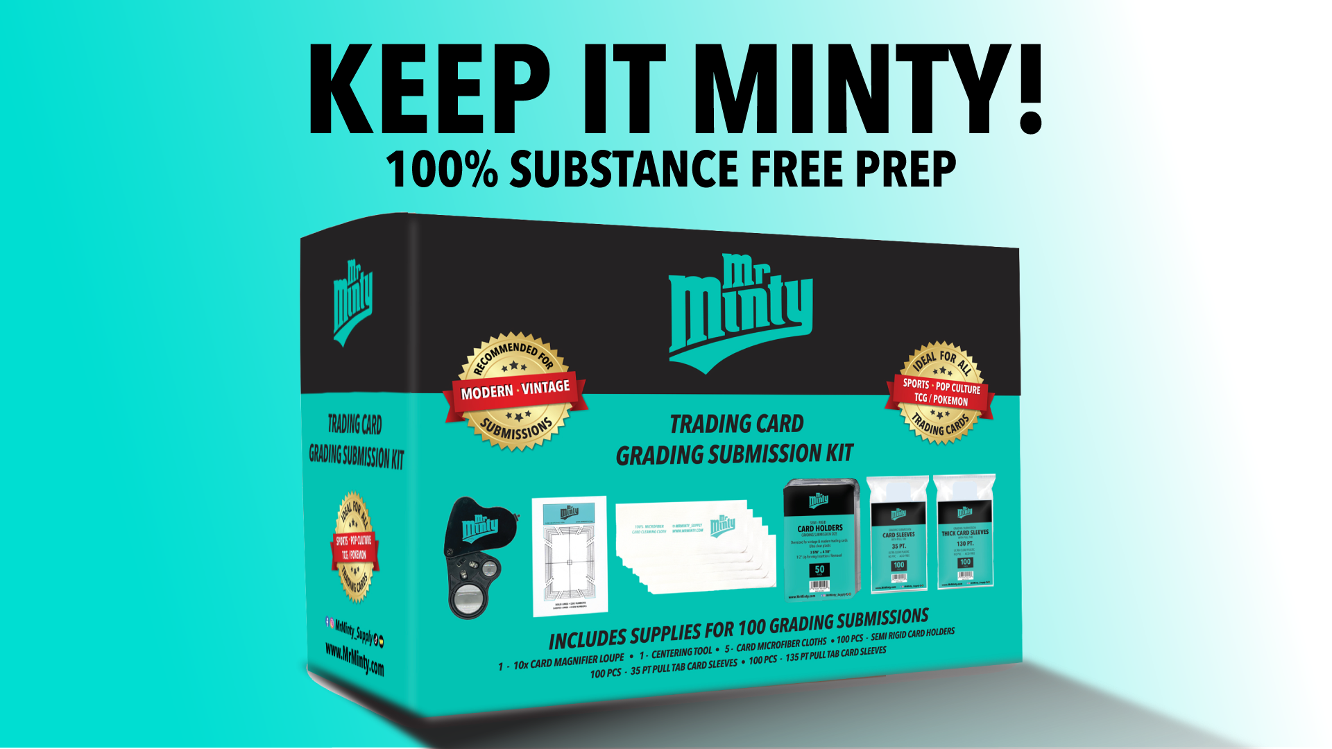 Mr. Minty: Premium Sports Card Cleaning Kits & Grading Kits